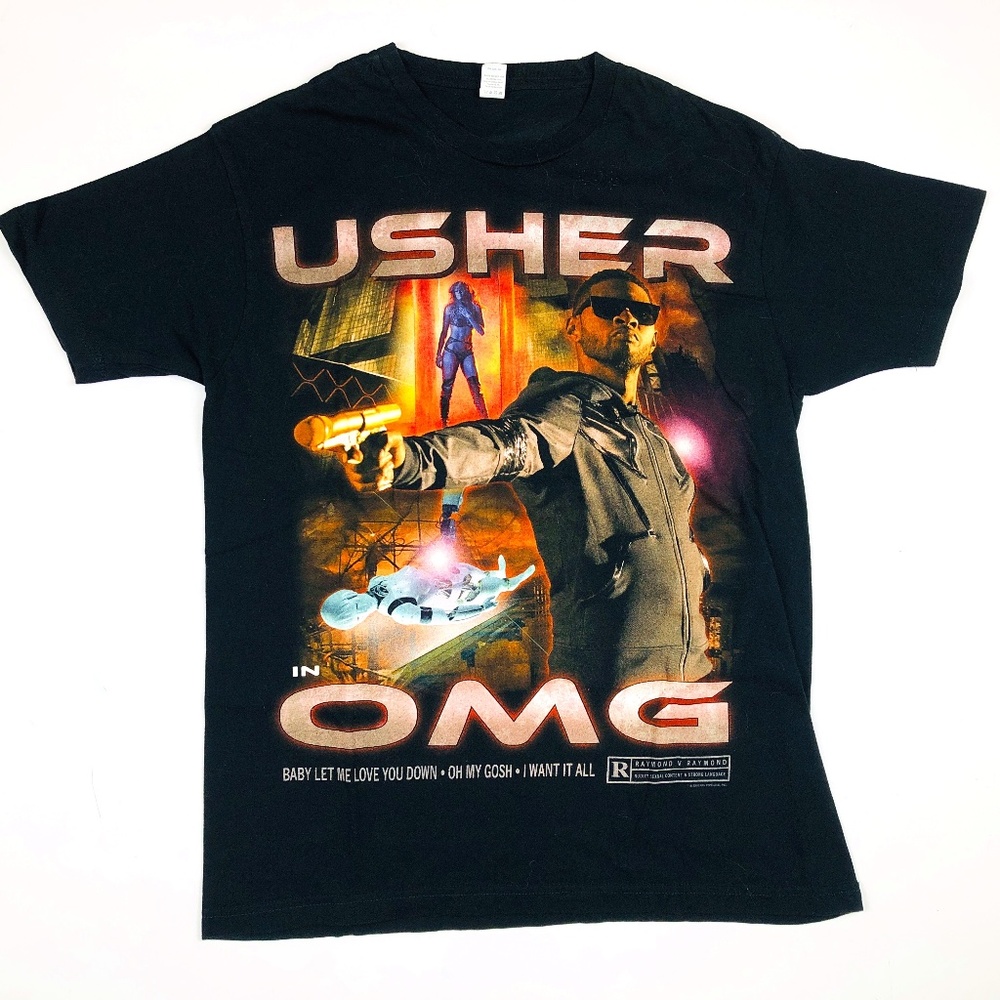 Usher Omg Y2k Hot Topic Exclusive Band Tee - M - Gem